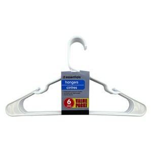 View Essentials Plastic Clothing Hangers, 7-ct.