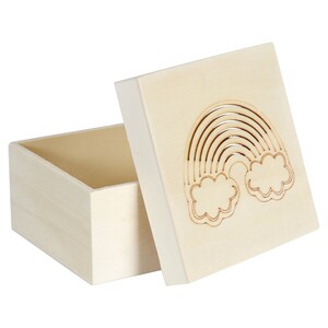 View Crafters Square Wooden Decor Boxes