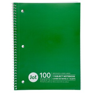 View Jot Spiral Notebooks, 100 pg.