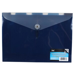 Jot 3-Pocket Expanding File Organizers with Elastic Closures, 13.4x9.65 ...