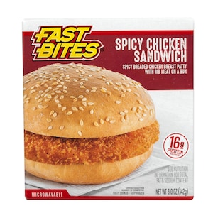 Fast Bites Frozen Spicy Breaded Chicken Sandwich, 5 oz. | Dollar Tree