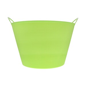 View Plastic Buckets with Handles, 13.62x12.37x9.37