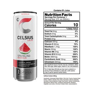 View Celsius Energy Drink - Sparkling