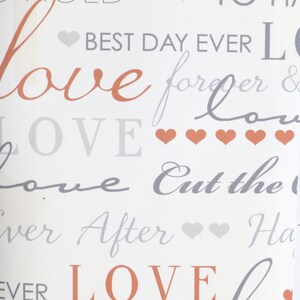 View Voila Wedding-Themed Gift Wrap Paper