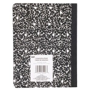 View 100-sheet Black-and-White Composition Book, 9.75x7.5