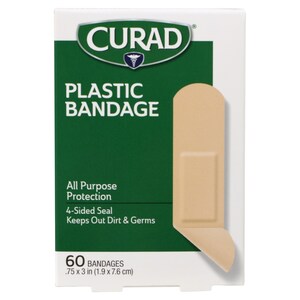 View Curad Plastic Strip Bandages, 60-ct.