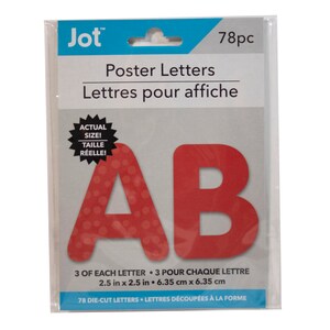 View Jot Die-Cut Poster Letters, 2.5