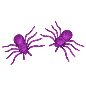 View Glittery Plastic Spiders
