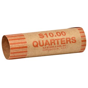 View Coin-Roll Wrappers for Quarters, 36-ct.