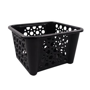 View Colorful Stackable Plastic Baskets, 9.75x8.75x6