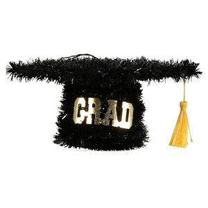 View Tinsel 3D Graduation Caps, 5x5x2.75-in.