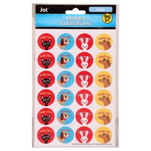 Jot Reward Stickers with Motivating Characters, 4x6 in. | Dollar Tree