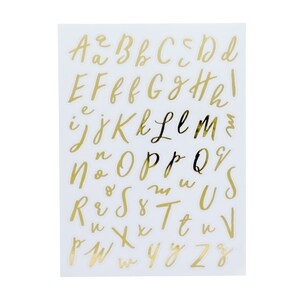 View Crafters Square Metallic Foil Alphabet