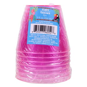 View Colorful Plastic Tumblers, 9 oz.