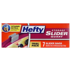 View Hefty OneZip Quart Storage Bags