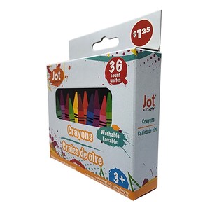 View Jot Boxed Washable Crayons, 36