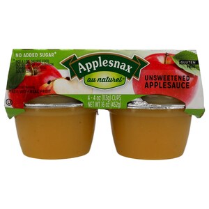 View Applesnax Au Naturel Unsweetened Applesauce,