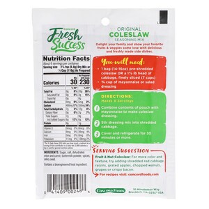 View Concord Fresh Success Coleslaw Seasoning