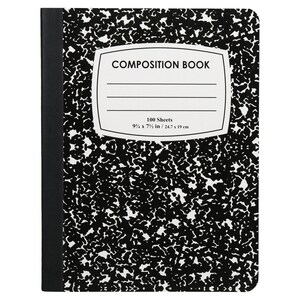 View Black Marble Composition Book, 100