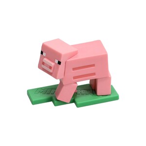 View Plastic Minecraft Figures, 3.25x1x4.5-in.