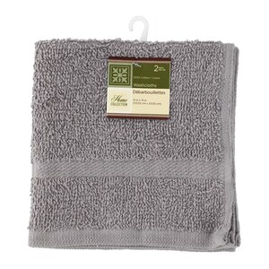 View Home Collection Gray Cotton Washcloths,