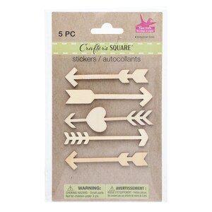 View Crafters Square Wooden Stickers