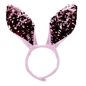 Bunny Ear Headbands with Sequins, 9.625x9.25 in. | Dollar Tree