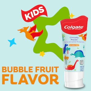 View Colgate Kids Fluoride Dinosaur Toothpaste,