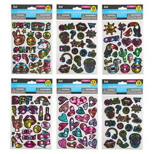 Jot Hand Made Holographic Stickers, 24-ct. Packs | Dollar Tree