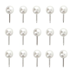 View Jot White Pearl Push Pins,