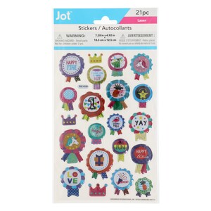 View Jot Laser Puffy Stickers