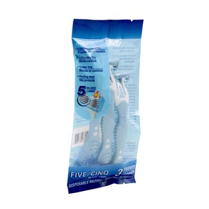 View Assured Disposable 5-Blade Razor, 3-ct.