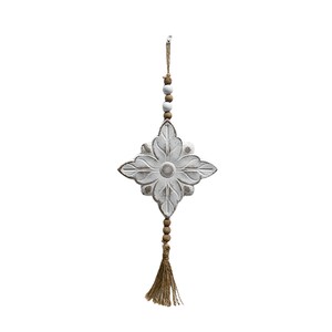 View Beaded Wood Tassel Hanger, 1