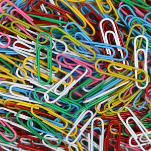 View Jot Multicolor Plastic-Coated Paper Clips,