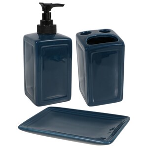 View Solid Color Bathroom Accessories