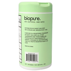 View Biopure Anti-Bacterial Hand Wipes, 50