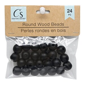 View Crafters Square Wood Beads, 24-ct.