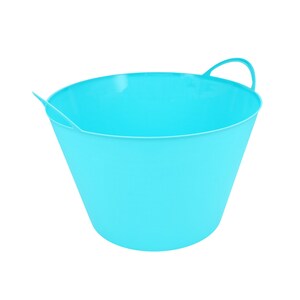 View Plastic Buckets with Handles, 13.62x12.37x9.37