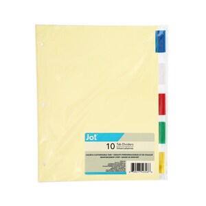 View Jot Tab Dividers, 10-pc Pack.