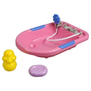 View Plastic Doll Bath Playsets, 9x5.875