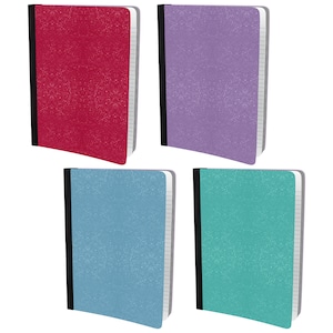 Jot Glitter Cover Composition Notebooks, 100 Sheets, 9.7x7.5 in ...