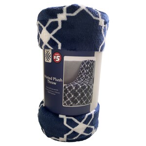 View Assorted Printed Plush Throws, 50x60-in.