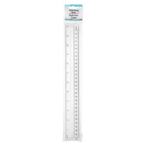 Jot Clear Plastic Magnifying Rulers, 12 in. | Dollar Tree