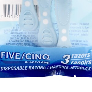 View Assured Disposable 5-Blade Razors, 3-pc