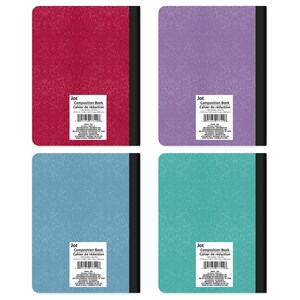 Jot Glitter Cover Composition Notebooks, 100 Sheets, 9.7x7.5 in ...
