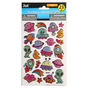 View Jot Laser Puffy Stickers