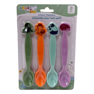 Angel of Mine Infant Flatware, 8-pc. | Dollar Tree