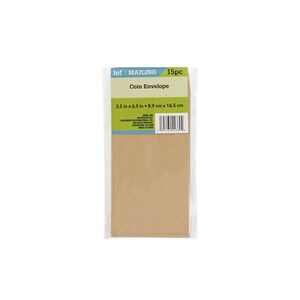 View Jot Brown Paper Coin Envelopes