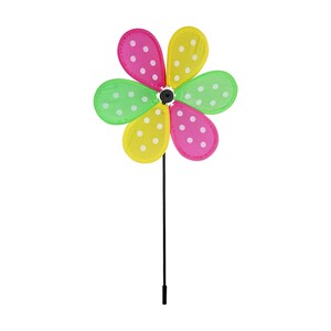 View Outdoor Fun Polka-Dot Garden Pinwheels,