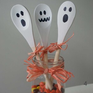 Spooky Wooden Spoons | Dollar Tree